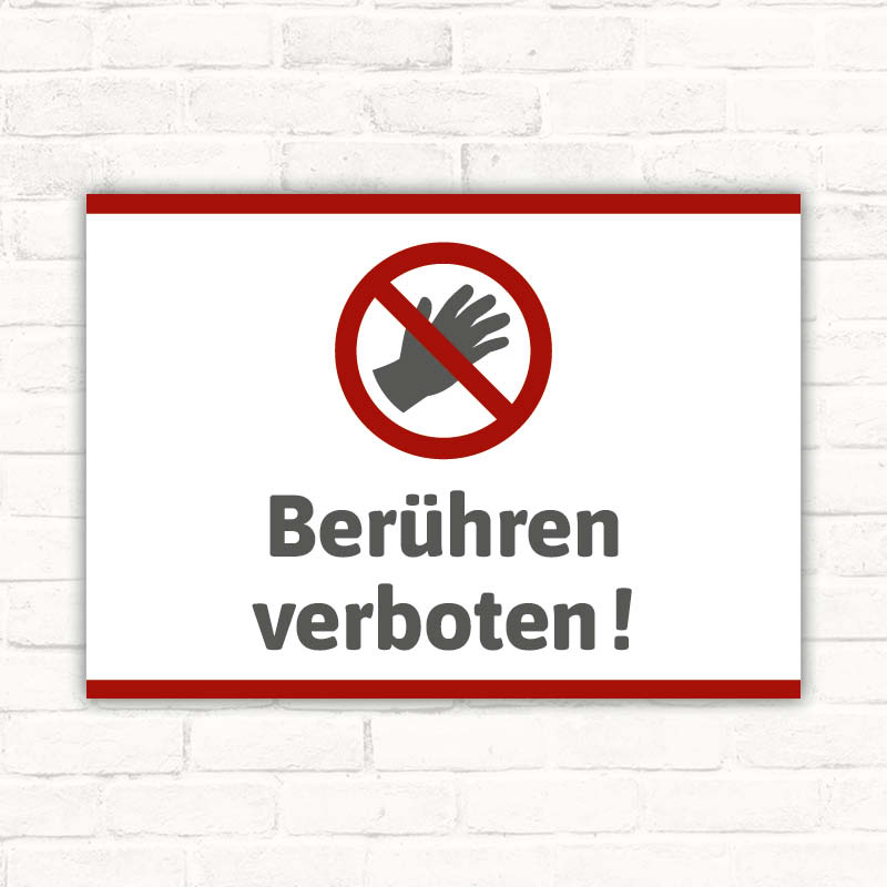 Schild Anfassen verboten Nicht anfassen - Schilderbruder