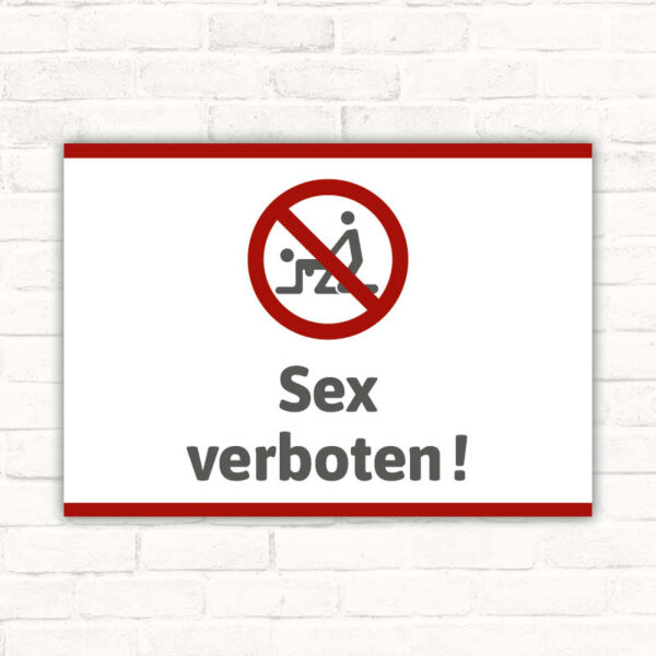 Schild Sex verboten - Schilderbruder